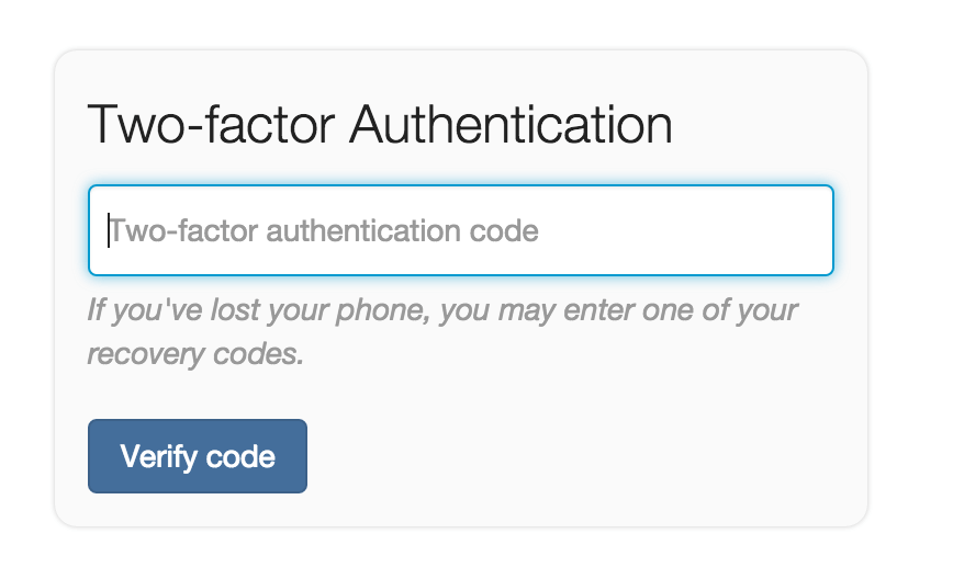 Two factor authentication · Profile · Help · GitLab